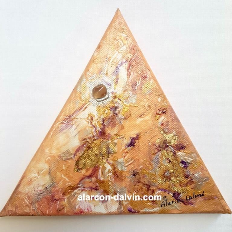 Tableau abstrait Orange - Alarcon Dalvin