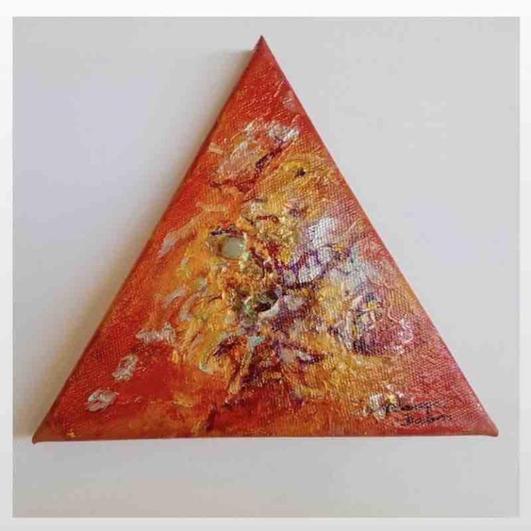 Tableau abstrait Orange - Alarcon Dalvin