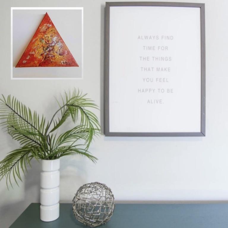 Tableau abstrait Orange - Alarcon Dalvin